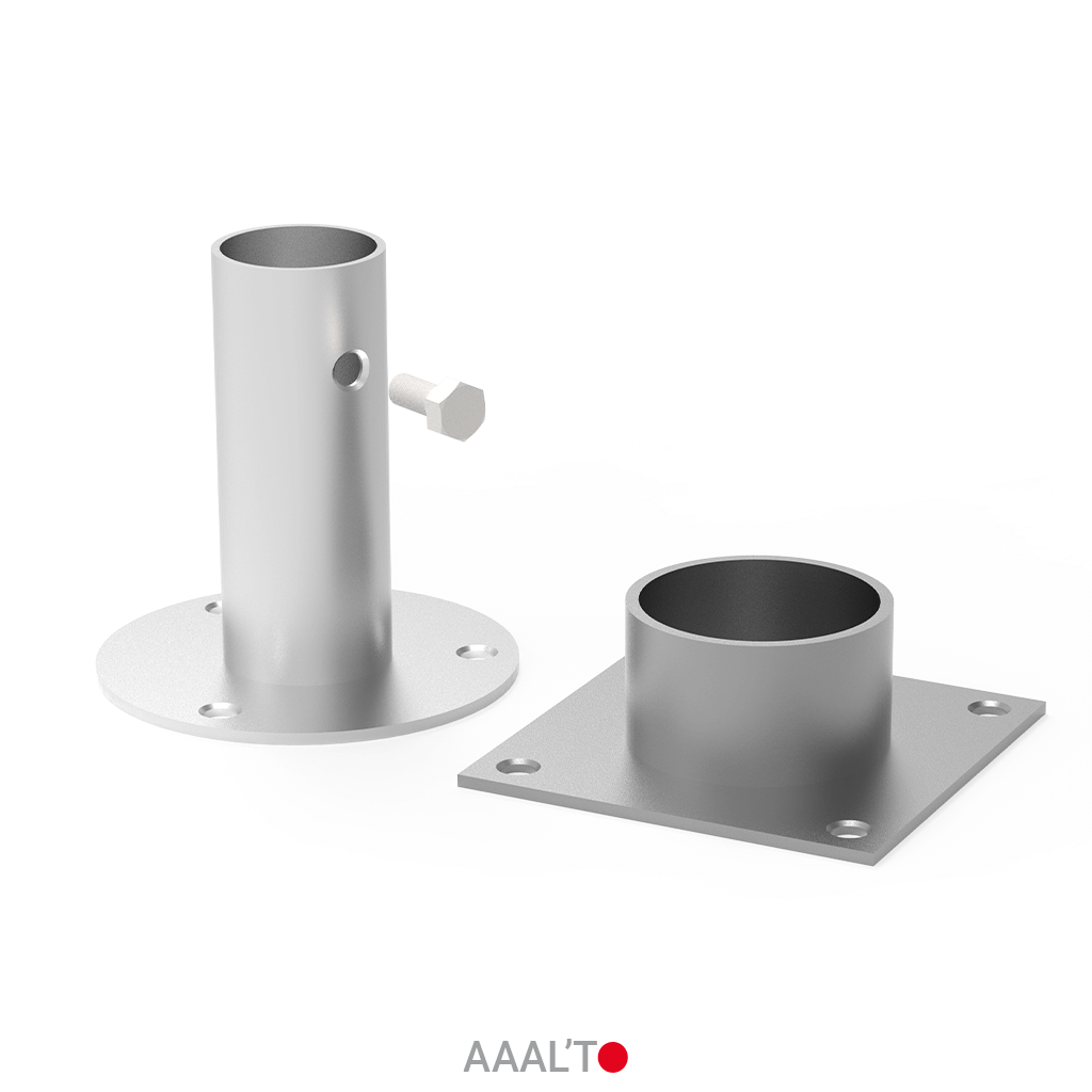 Platine De Fixation Tube Carré – LQNUN